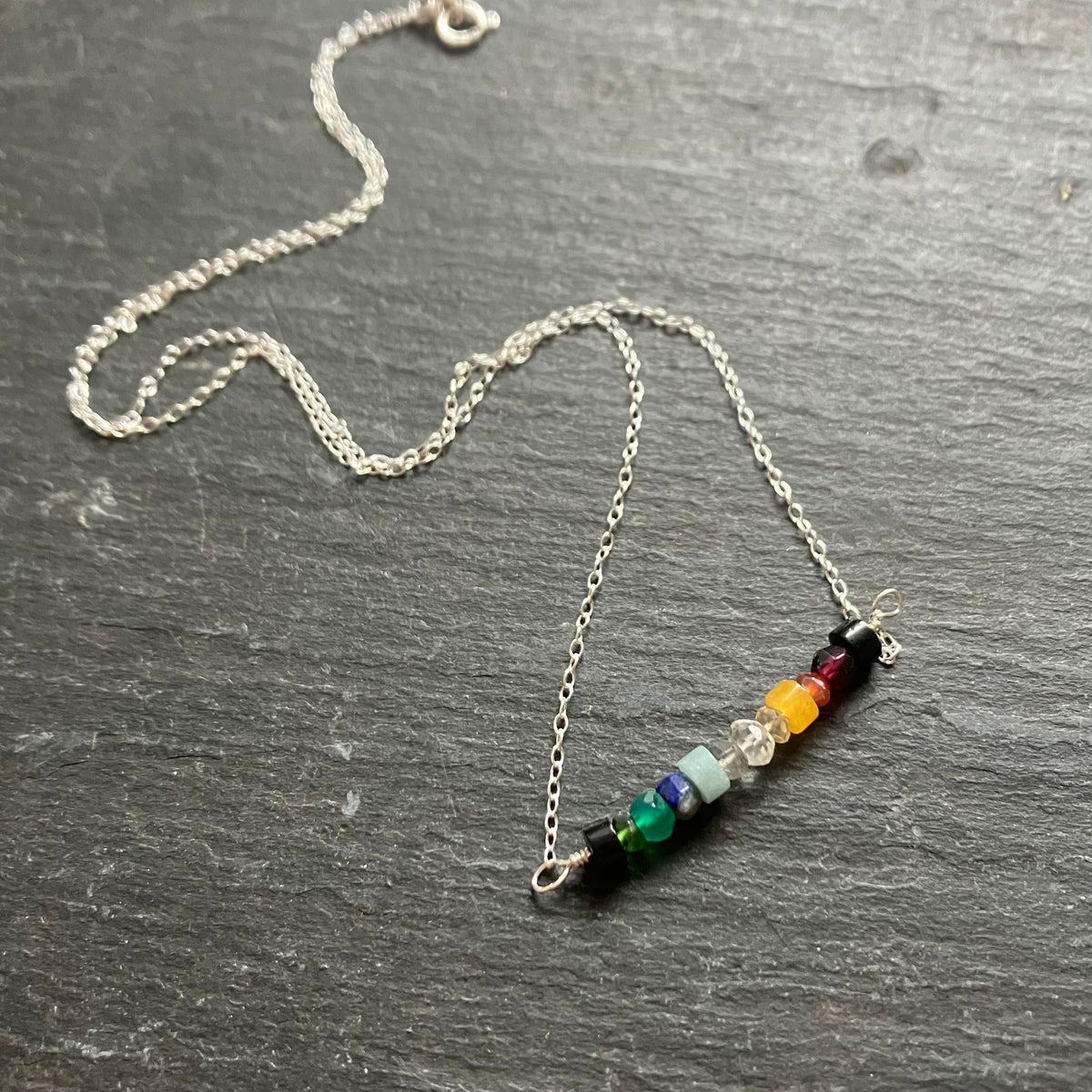 Disability Pride Flag Bifrost Rainbow Necklace – Feral Strumpet