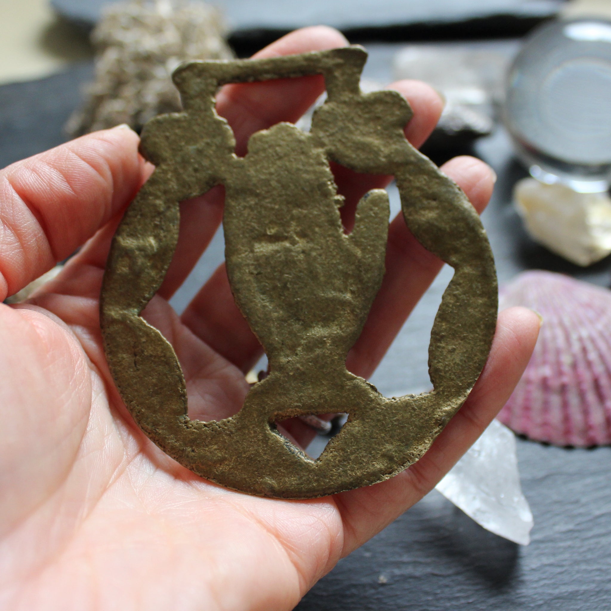 Vintage Left Hand Witch Horse Brass – Feral Strumpet