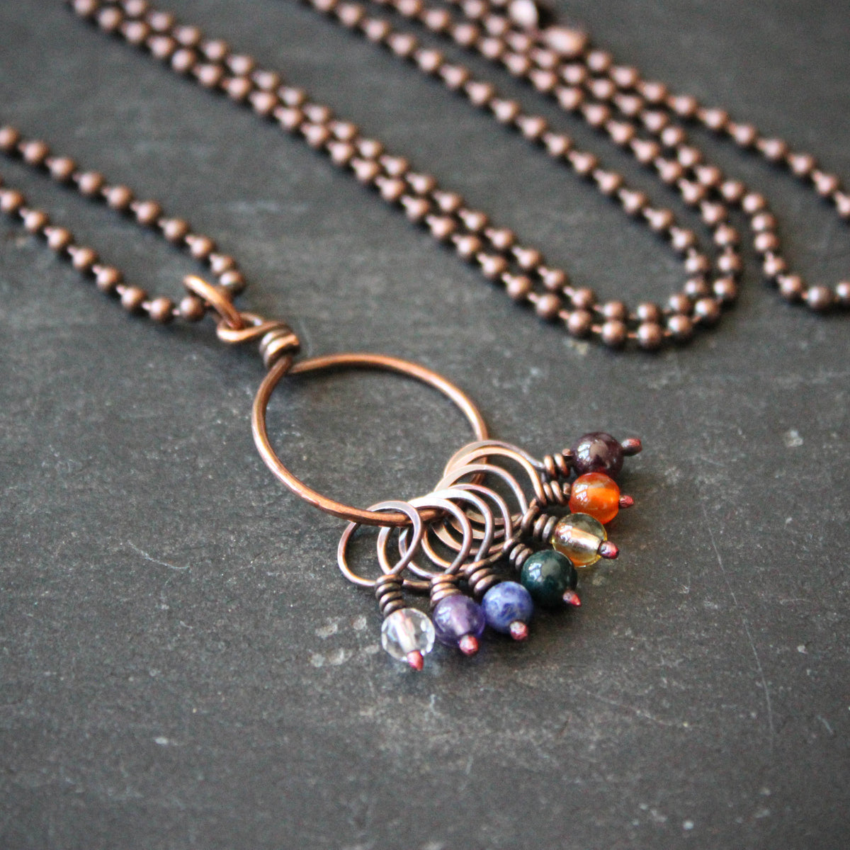 Bifrost Rainbow Stitch Marker Set Necklace – Feral Strumpet